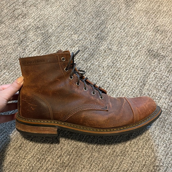 Wolverine | Shoes | Wolverine Lace Up Cap Toe Boots | Poshmark